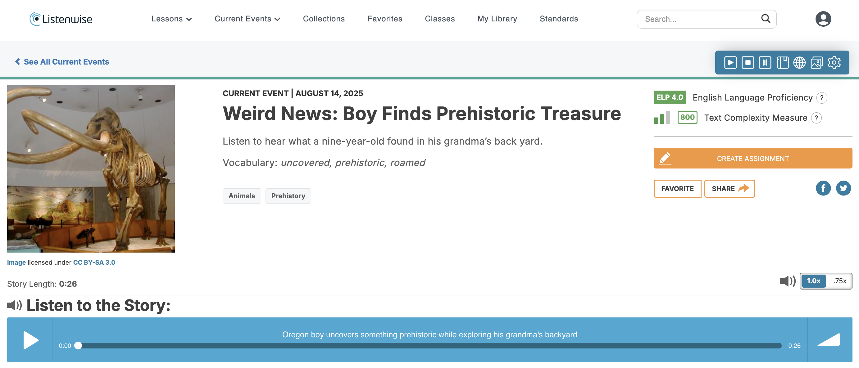 Practice Retelling with Weird News – Listenwise Support Center