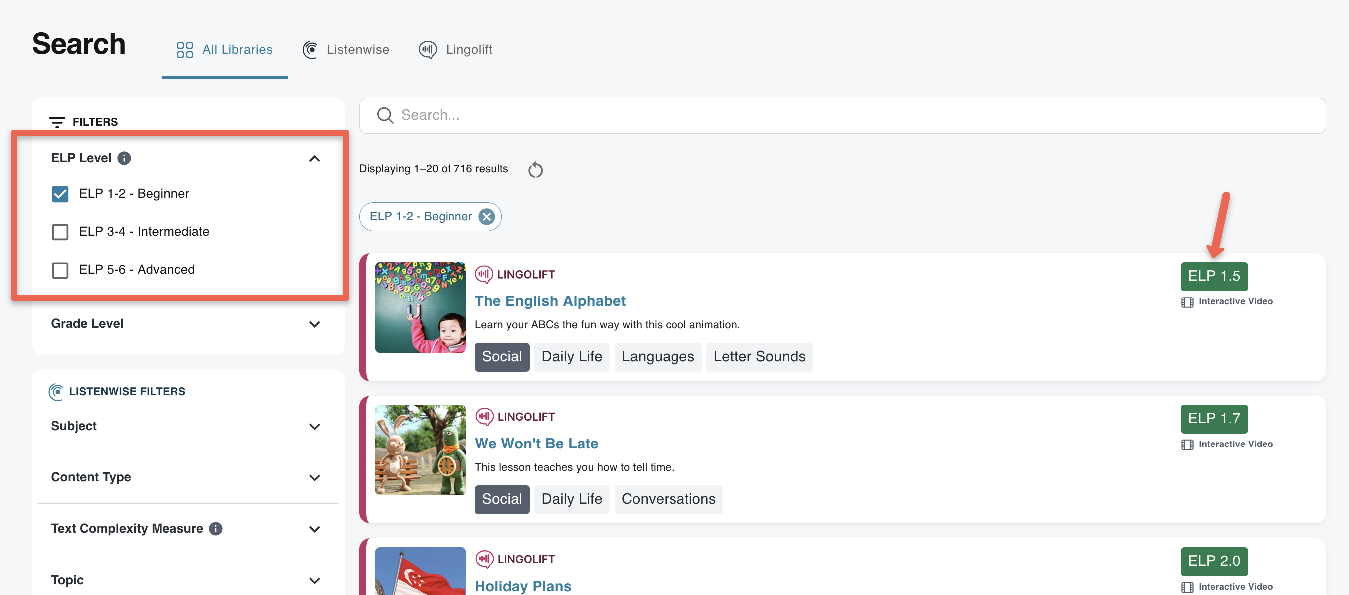 How to find content for newcomers and emergent multilingual learners – Listenwise Support Center