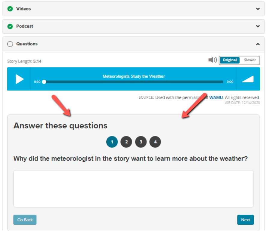 Student Guide: How to complete an ELD written assignment – Listenwise ...